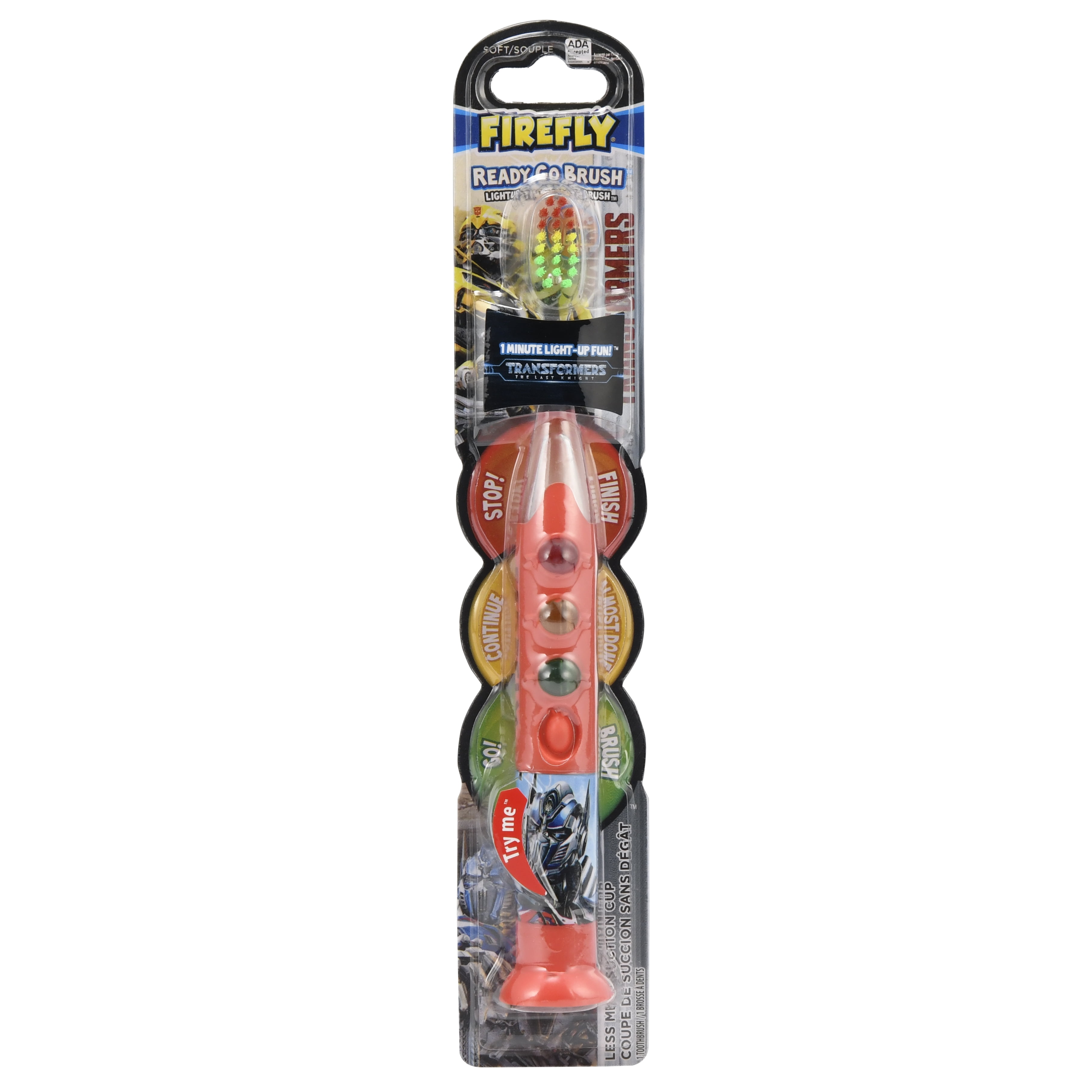 Firefly Ready Go Transformer Toothbrush, Light Up Timer, Soft Bristles ...