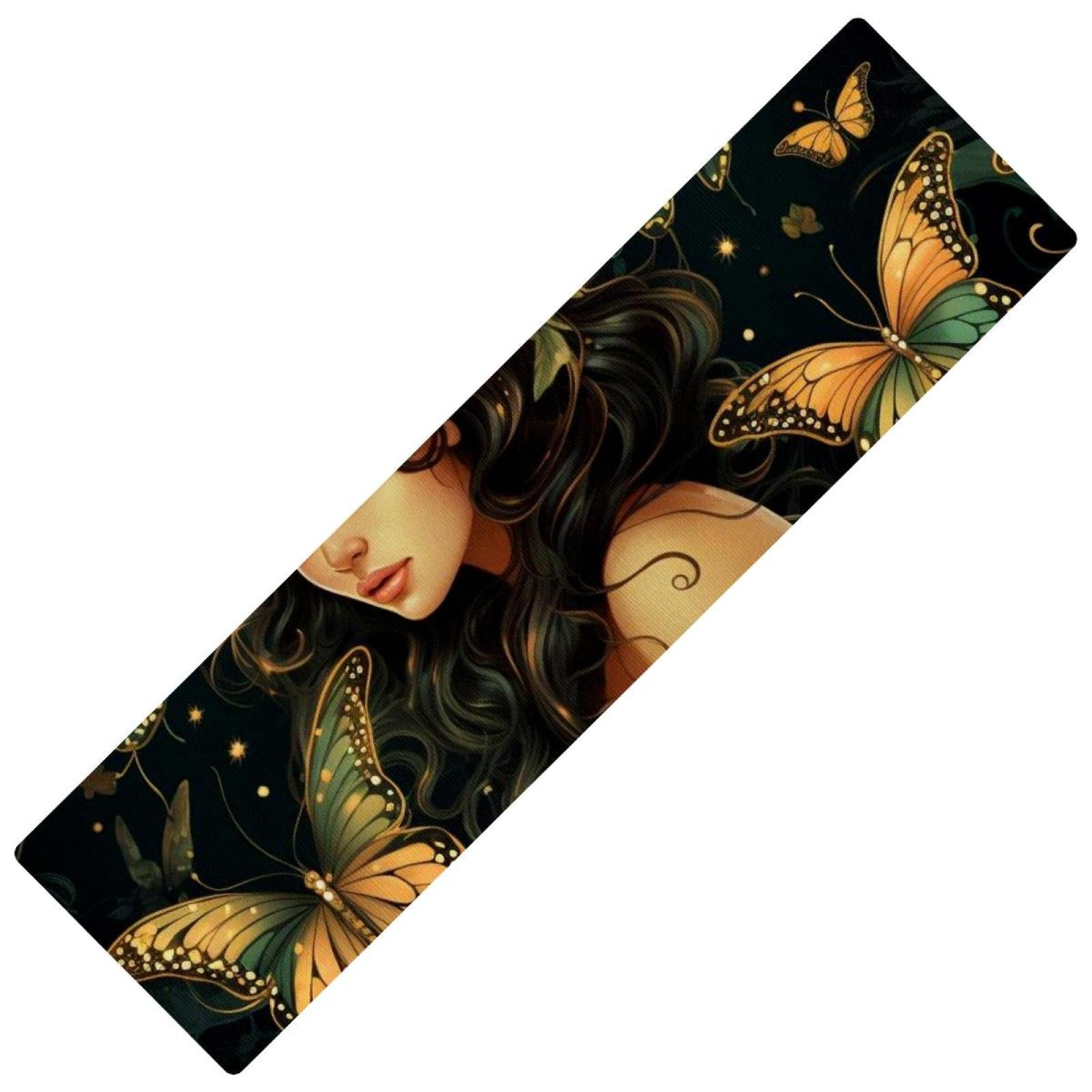 Firefly Rubber Mat Kitchen Rug: Rectangular 15.7"x59" Washable ...