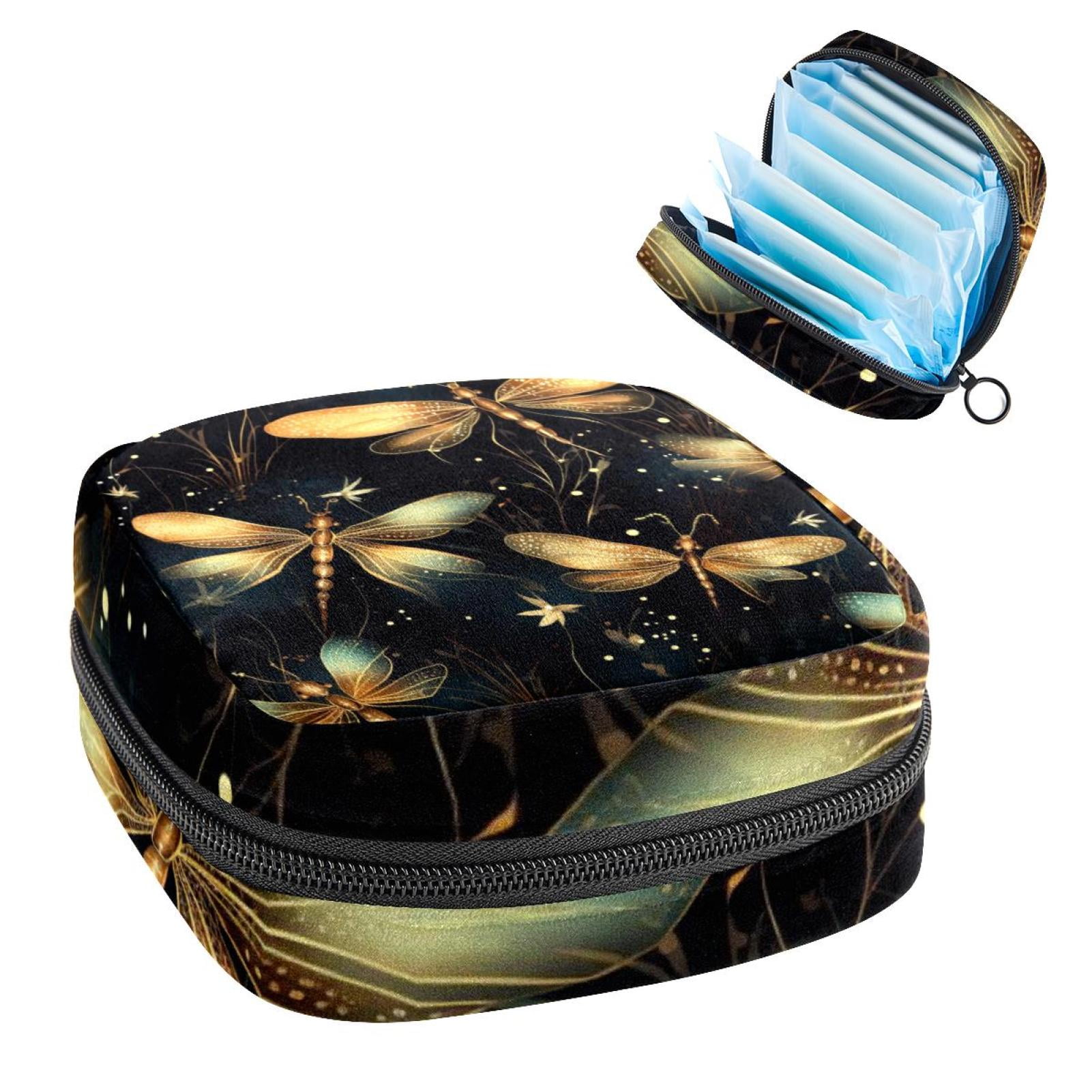 Firefly Sanitary Napkin Bag Pouch with Zipper, Period Purse Large Pouch ...