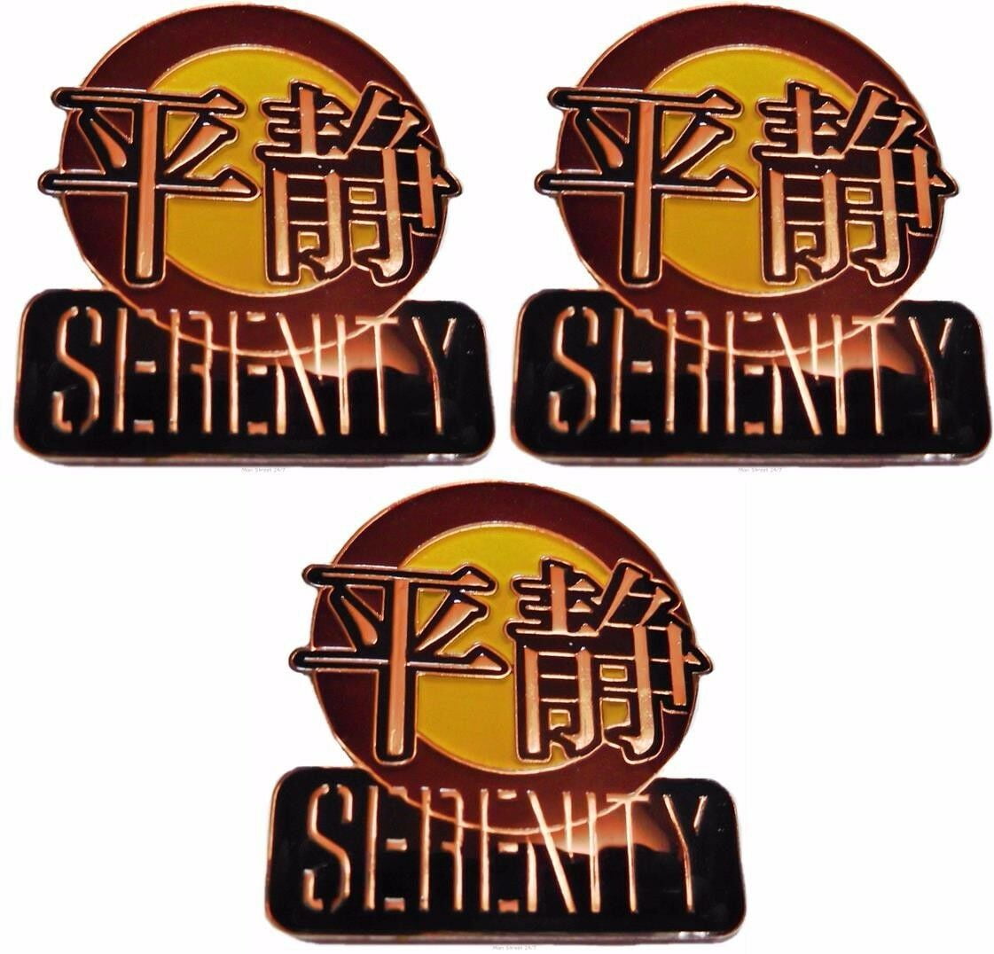 Firefly / Serenity Movie Logo Enamel/Metal Pin Set of 3 Pins - Walmart.com