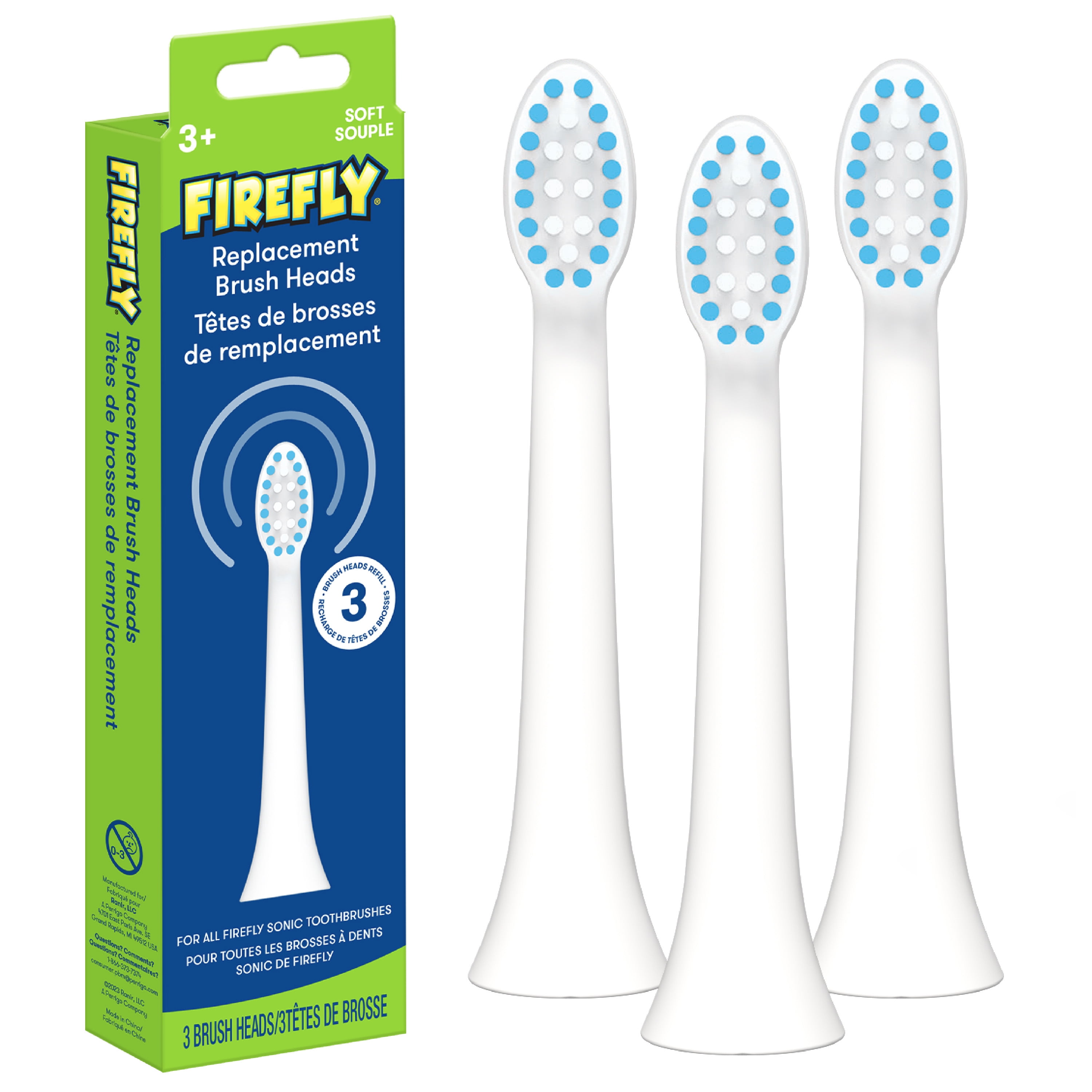 Firefly Sonic Replacement Brush Heads, Compatible with Play Action ...