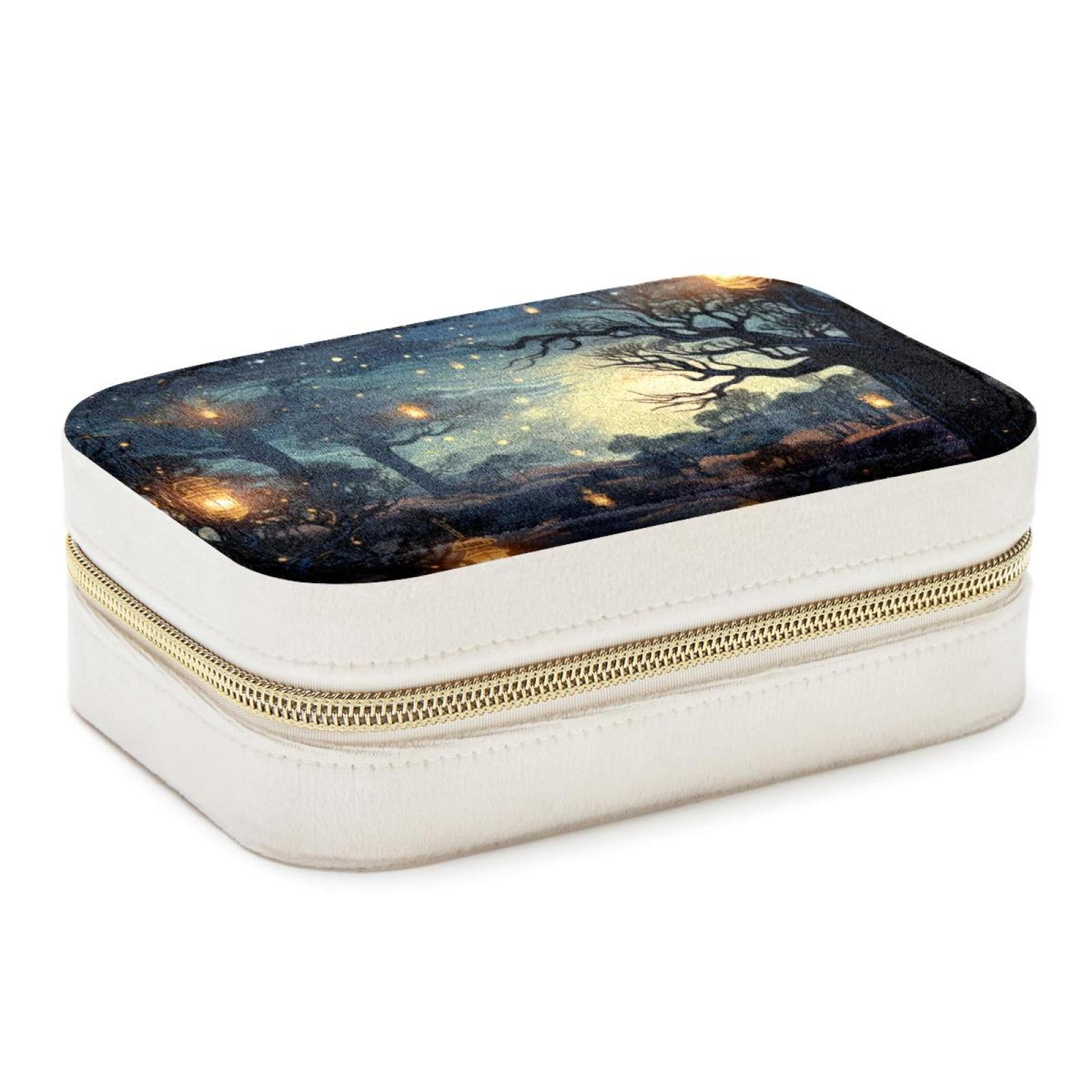 Firefly Velvet Portable Jewelry Box with Removable Compartment ...