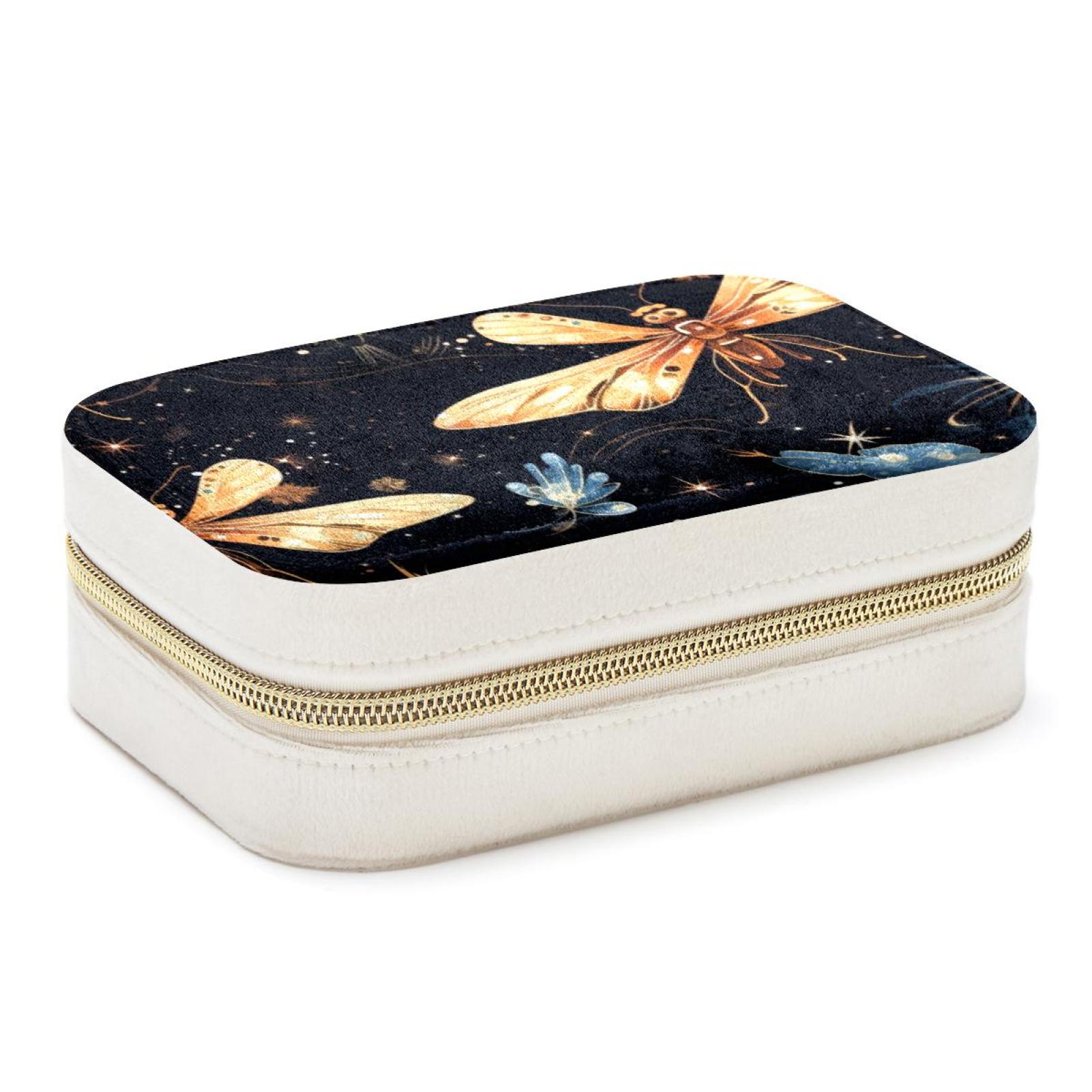 Firefly Velvet Portable Jewelry Box with Removable Compartment ...