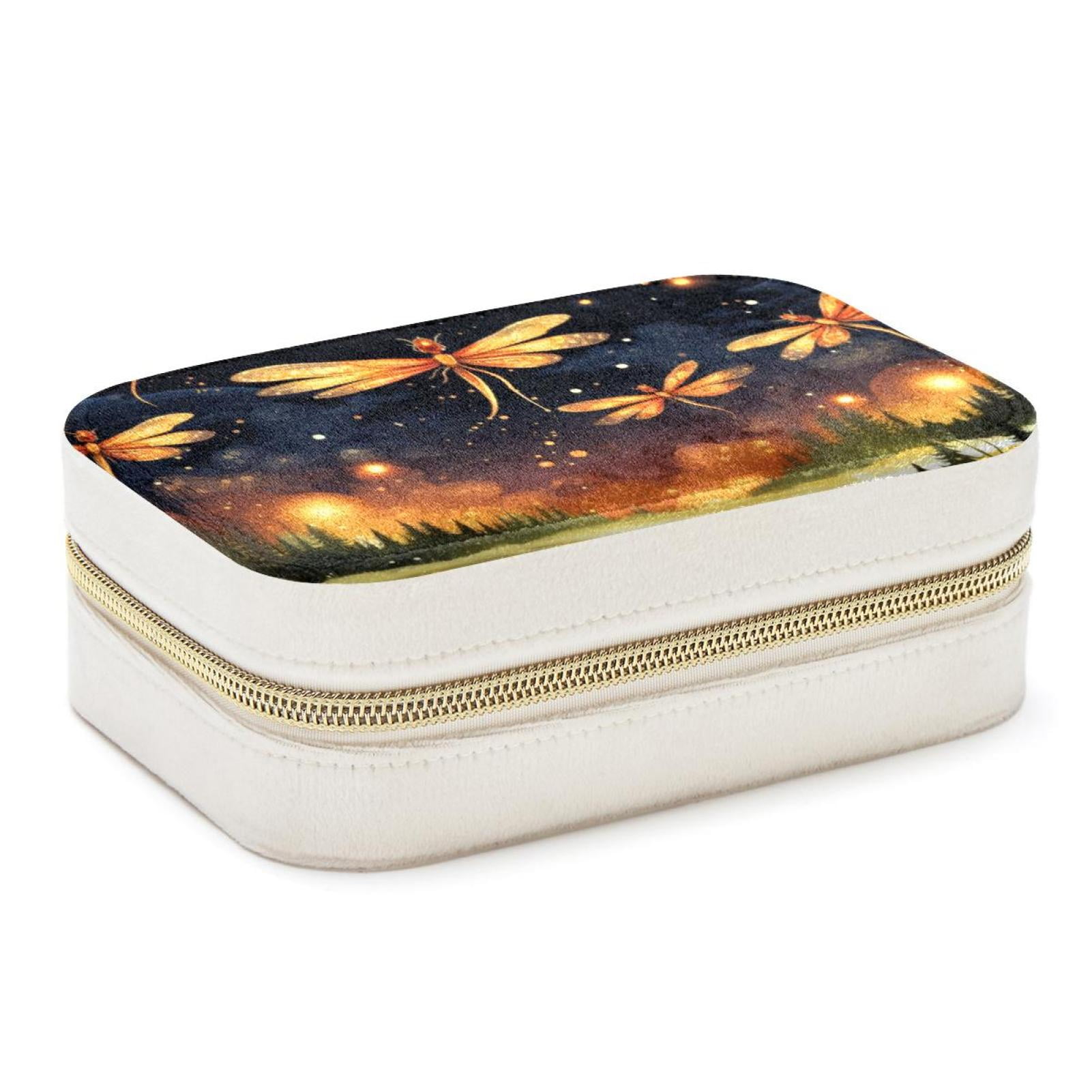 Firefly Velvet Portable Travel Organizer Box with Removable Compartment ...