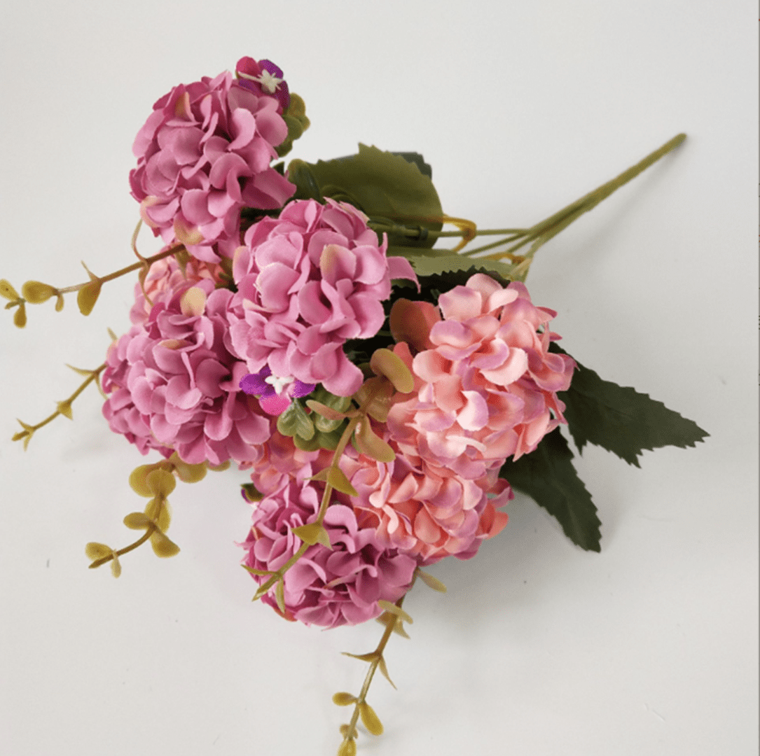 Firefly hope 3Pcs Hydrangea Artificial Flowers, Fake flowers, Flores ...