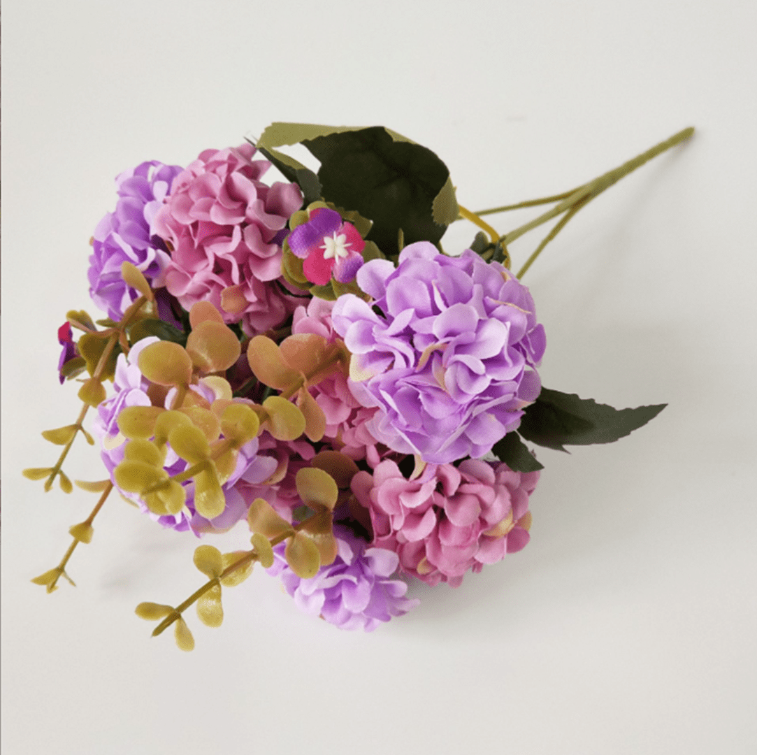 Firefly hope 3Pcs Hydrangea Artificial Flowers, Fake flowers, Flores ...