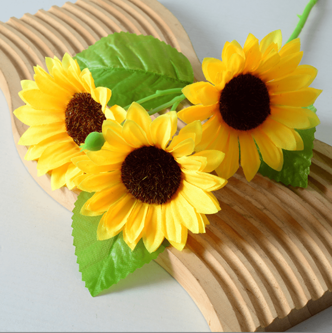 Firefly hope 3pcs Sunflowers Artificial Flowers, Fake flowers, Flores ...