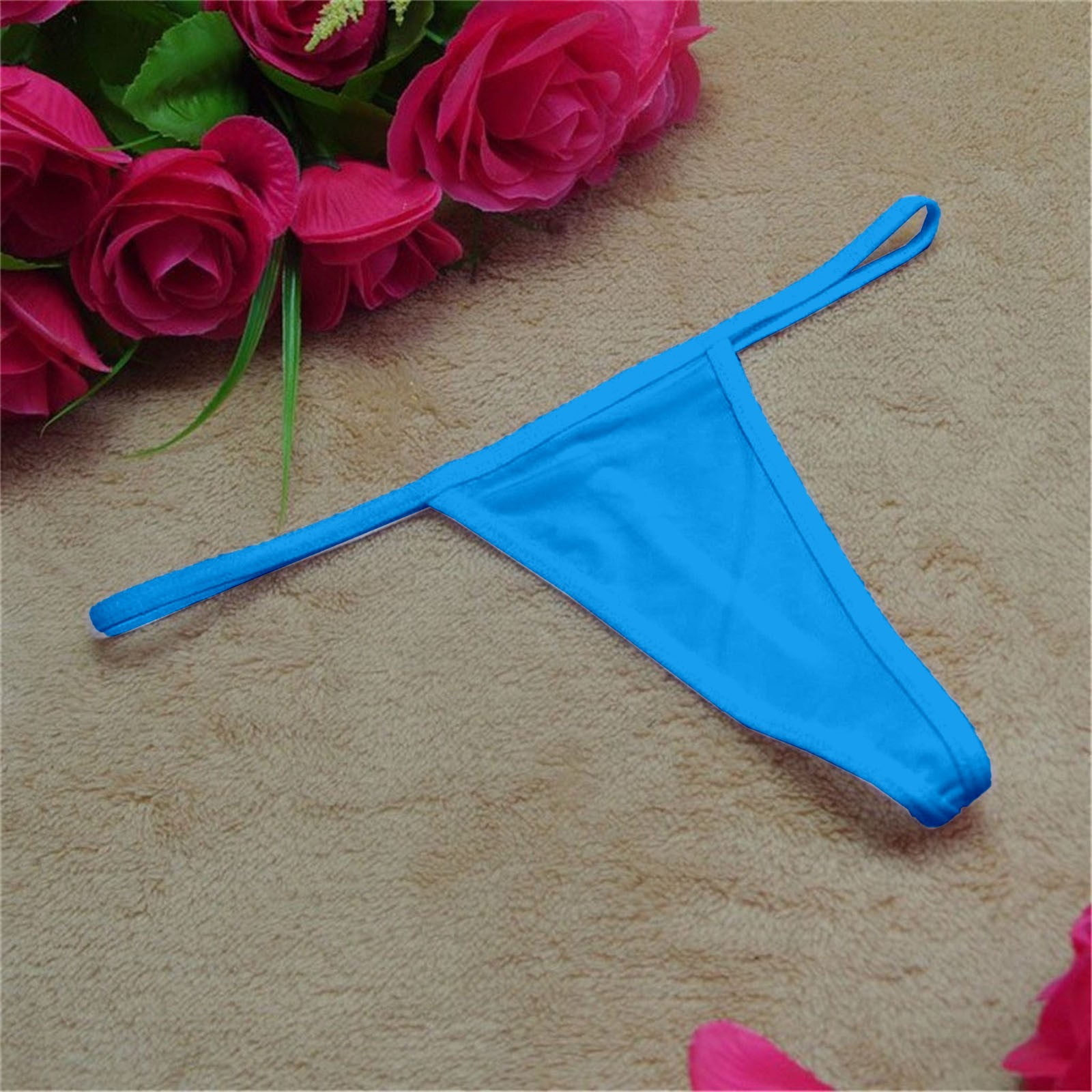 Firefox G-String Thongs for Women Cotton Panties Stretch T-Back Low Rise Hipster Underwear Sexy ...