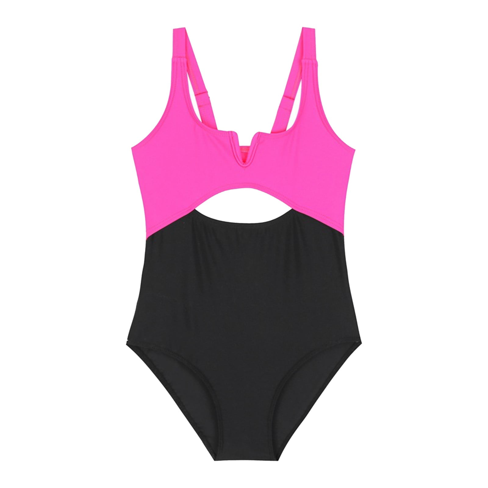Firefox Girl'S Color Block Swimsuit Swimwear Cut Out Front One Piece ...
