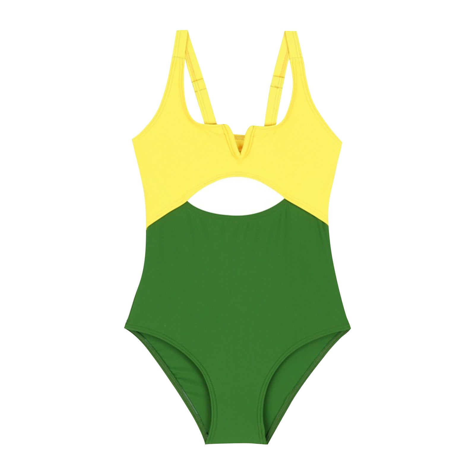Firefox Girl'S Color Block Swimsuit Swimwear Cut Out Front One Piece ...