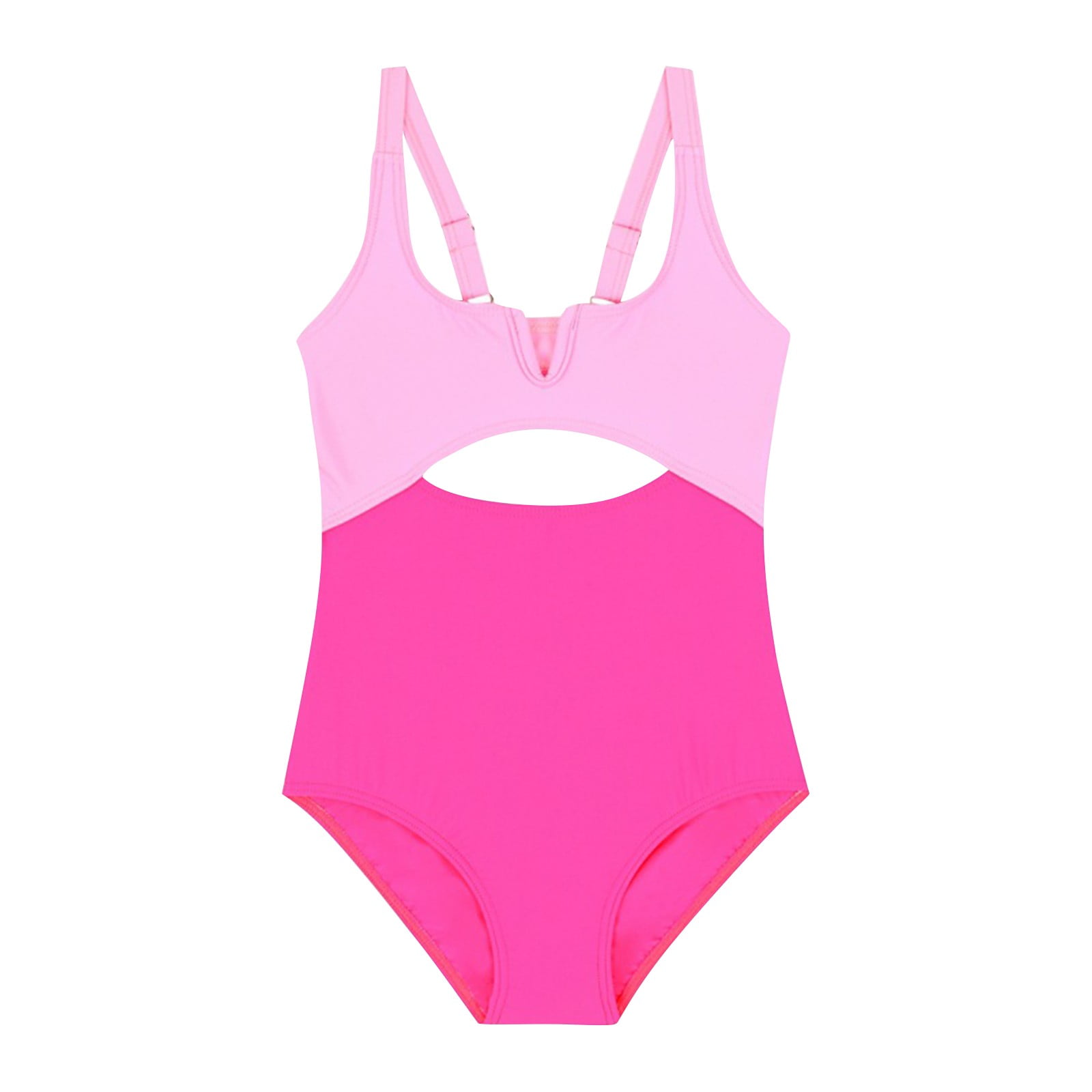 Firefox Girl'S Color Block Swimsuit Swimwear Cut Out Front One Piece ...