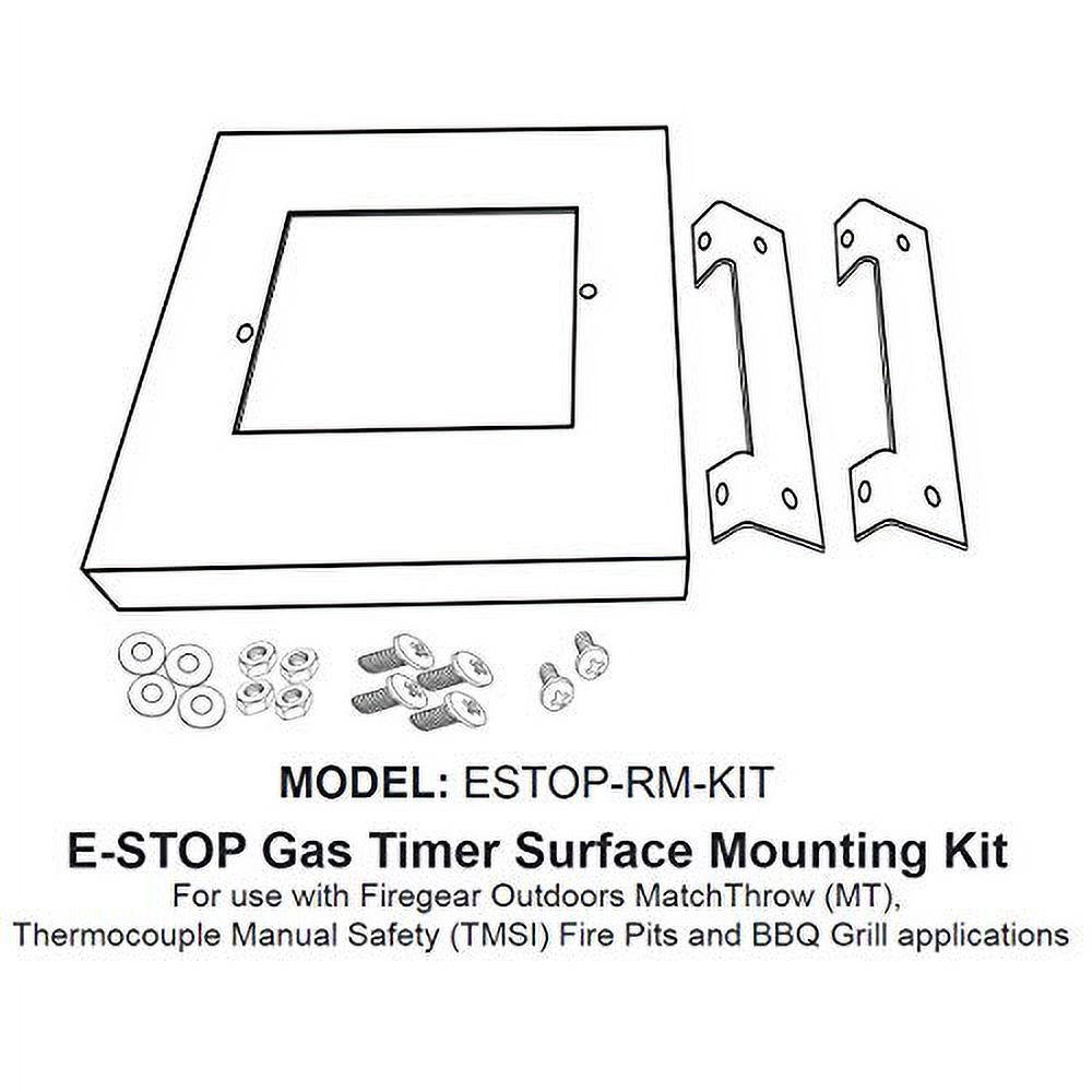 Firegear ESTOP-RM-KIT E-Stop Timer Surface Mount Enclosure Kit ...