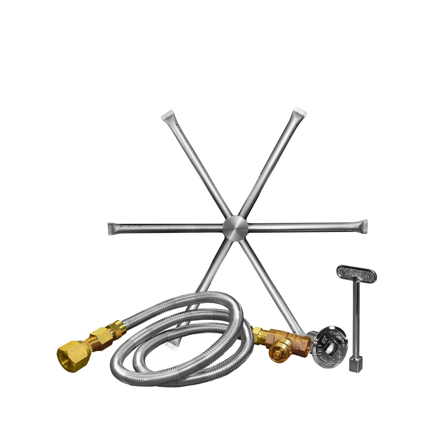 Firegear Match Light Gas Fire Pit Burning Spur Kit, Natural Gas, 12in ...