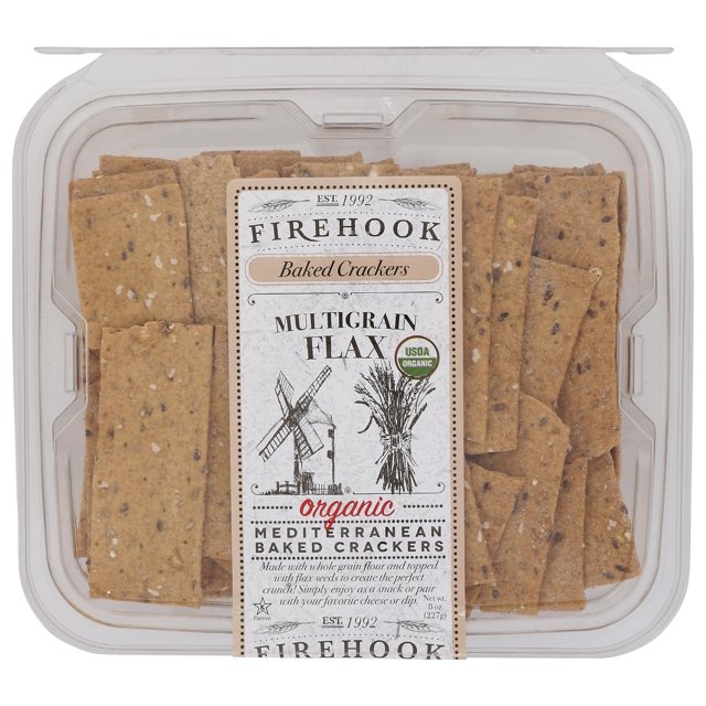 Firehook Baked Crackers Multigrain Flax HYZ01 Crackers, 8 Oz - Walmart.com