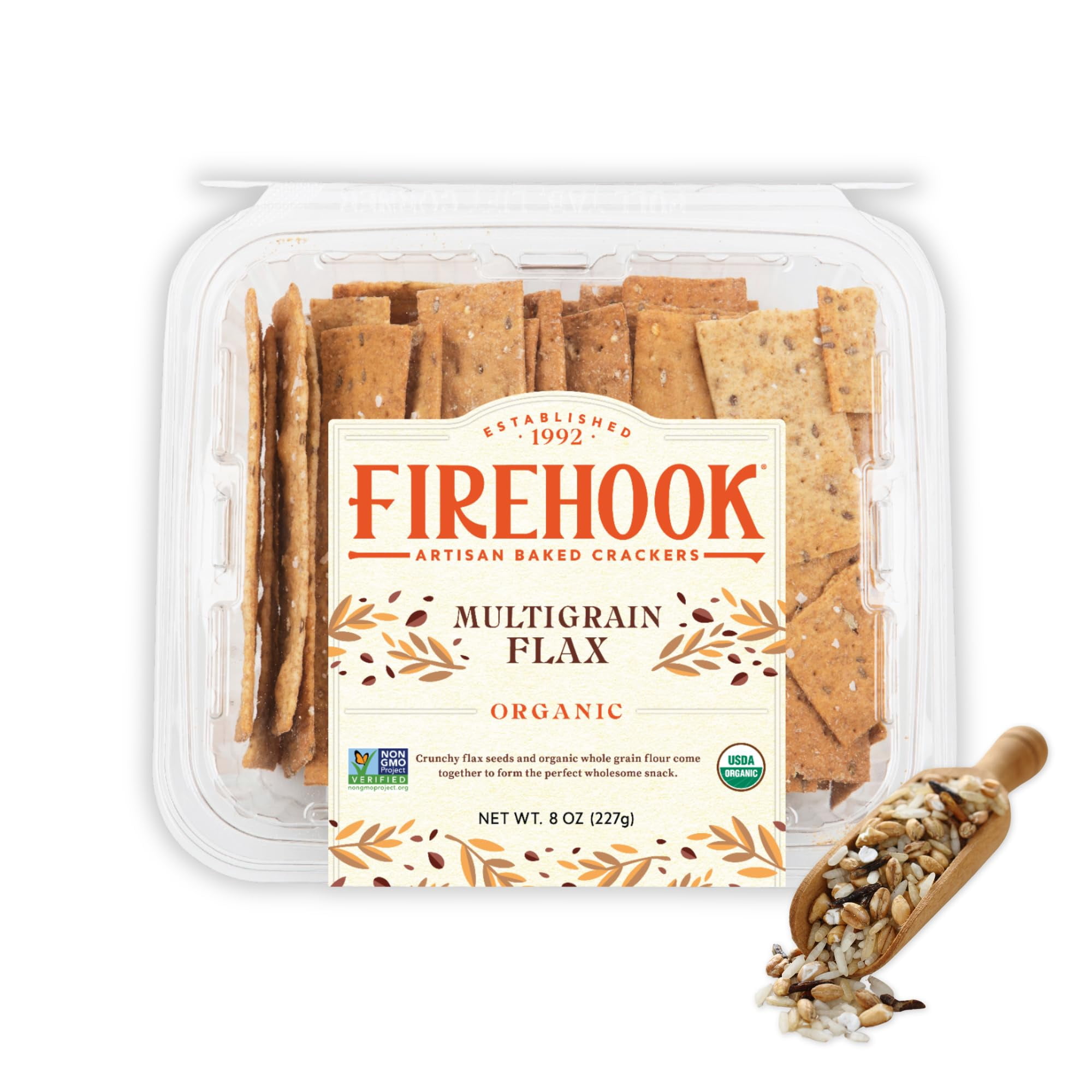 Firehook Multigrain Flax Crackers AKF18 - Artisan Baked, Uniquely ...