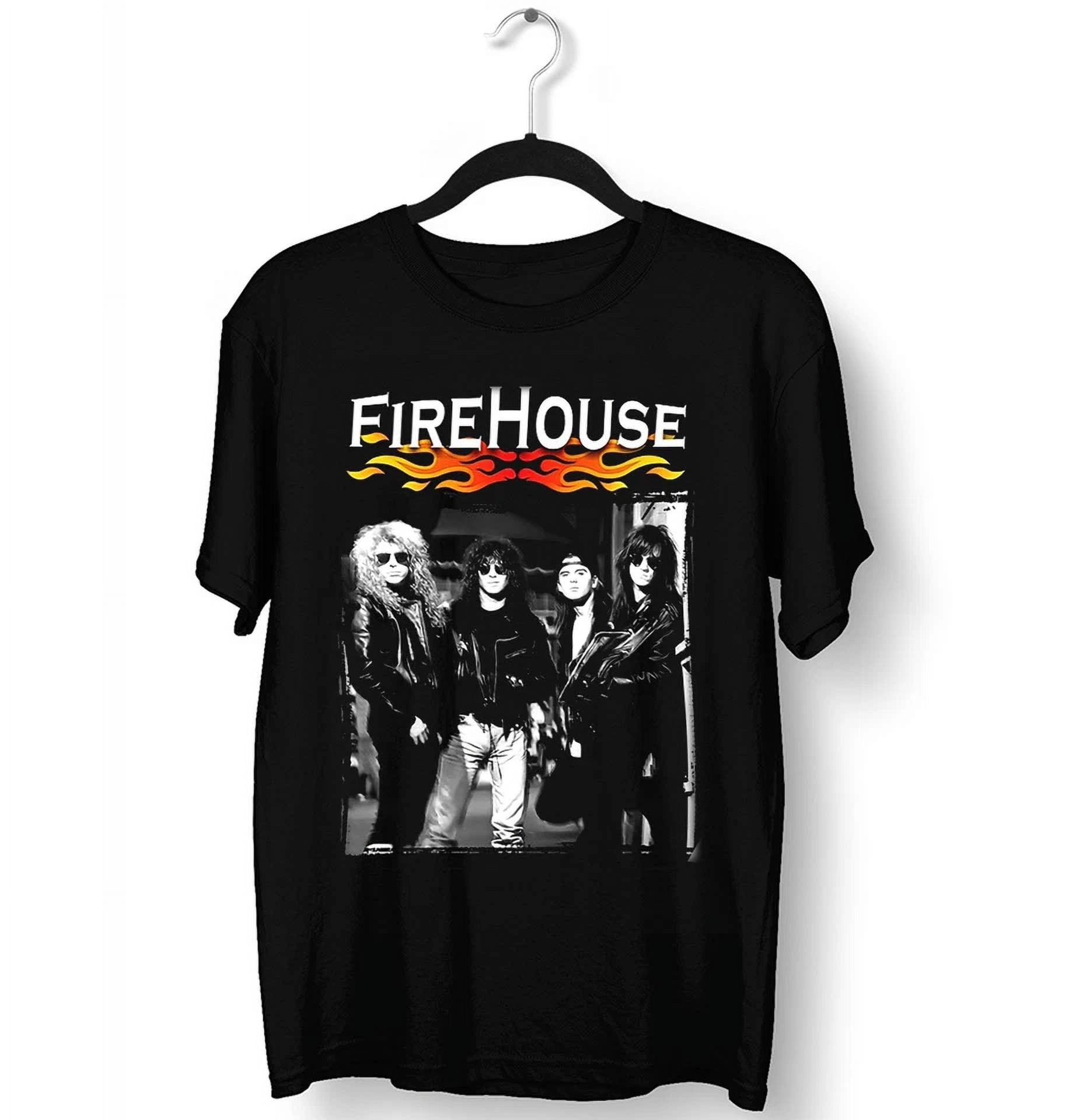 Firehouse Band Short Sleeve Cotton Black All Size Unisex Shirt | eBay ...