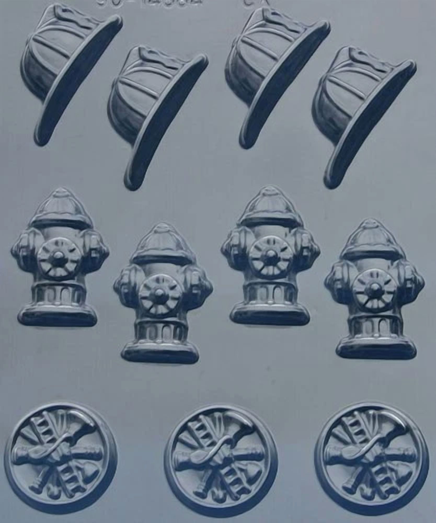Fireman Assorted Bite Size Chocolate Candy Mold Molds Diy Party Favors ...