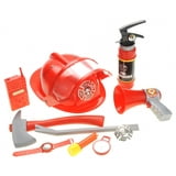 Fireman Gear Play Set for Kids With Helmet, Microphone and Accessories ...