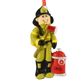 Fireman Christmas Ornament