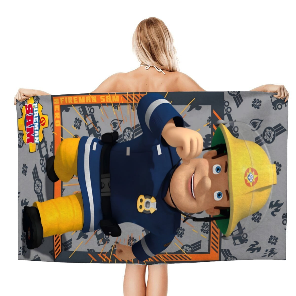 Fireman Sam Beach Quick Drying Towel, stylish, compact, quick-drying ...