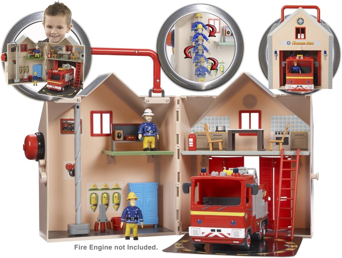 Fireman Sam Deluxe Fire Station Playset - Walmart.com