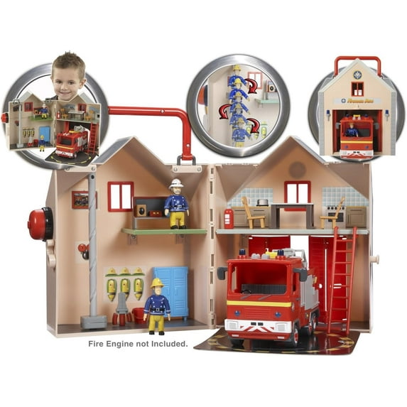 Fireman Sam Deluxe Fire Station Playset - Walmart.com