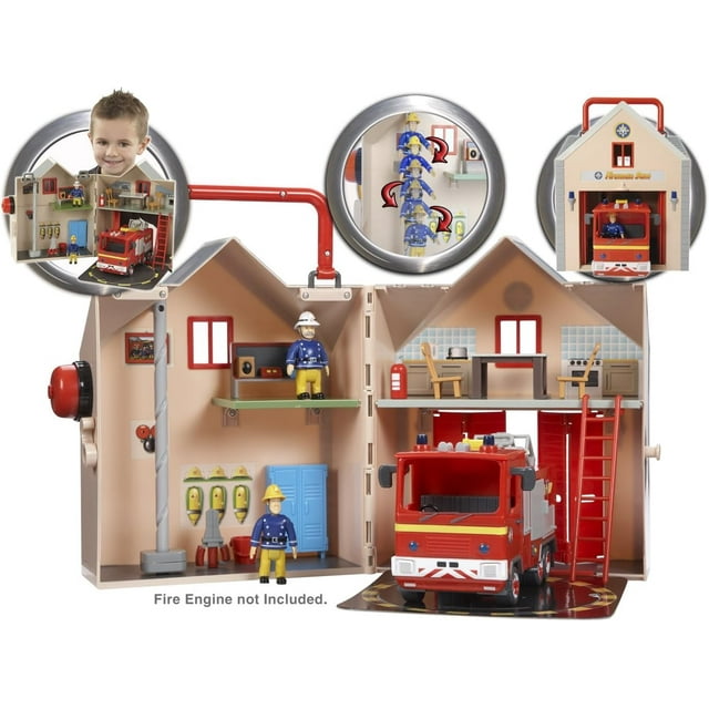Fireman Sam Deluxe Fire Station Playset - Walmart.com