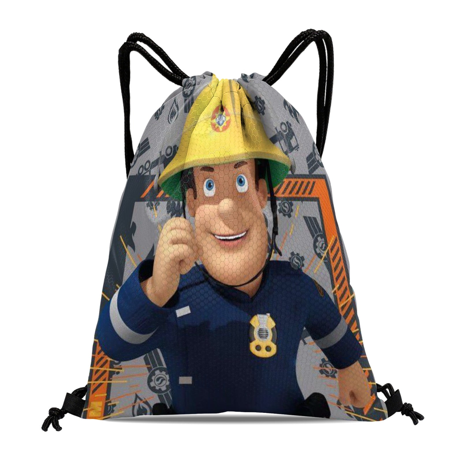 Fireman Sam Drawstring Bag:Waterproof design, suitable for fitness ...