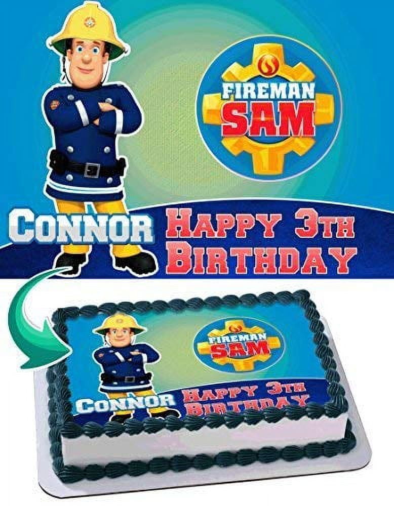 Fireman Sam - Edible Cake Topper - 11.7 x 17.5 Inches 1/2 Sheet ...