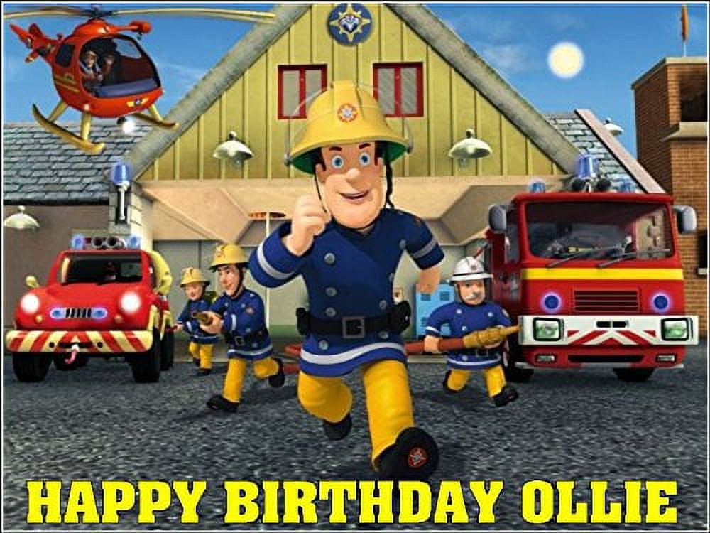 Fireman Sam Edible Frosting Cake Topper - Walmart.com