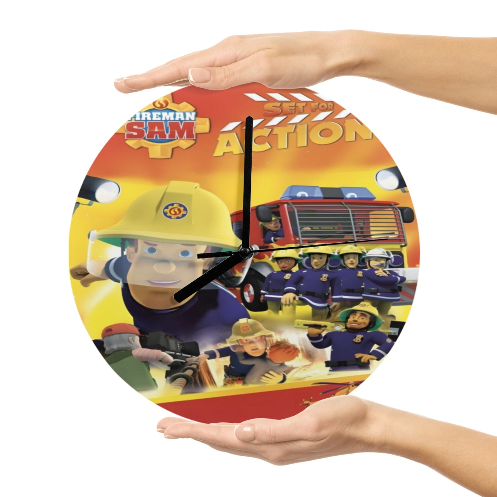 Fireman Sam MDF Wall Clock（11.6"） - Walmart.com