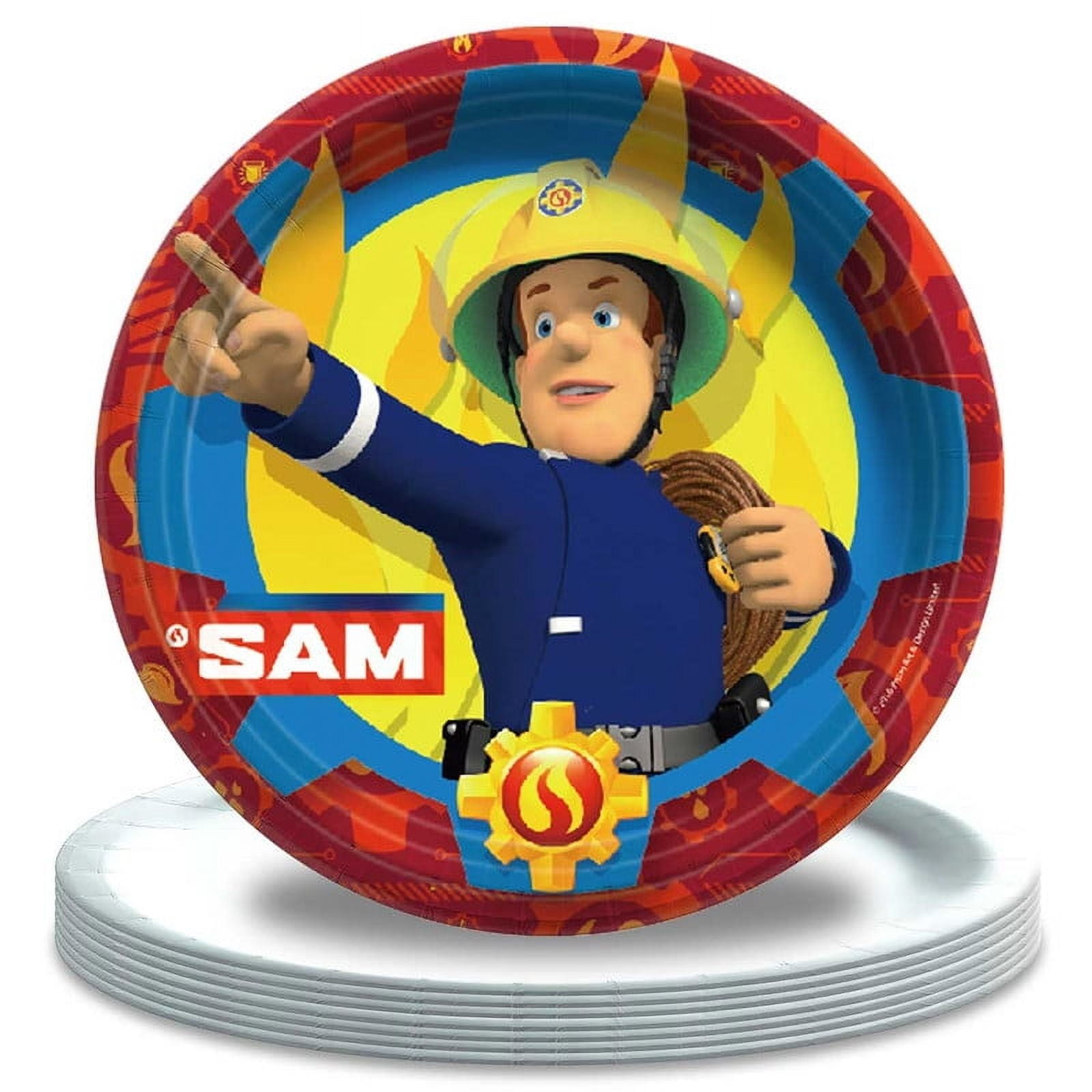 Fire Sam Paper Plates Birthday Decorations Party Supplies Tableware ...