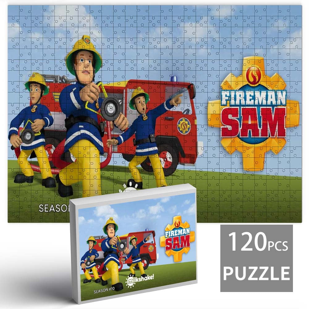 Fireman Sam Puzzles for Adults Teens Jigsaw 120 Pieces Challenging Hard ...