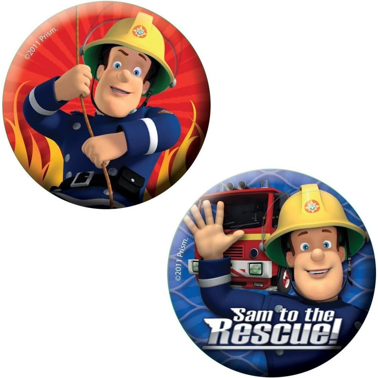 Fireman Sam To The Rescue Button (Pack of 6) - Walmart.com