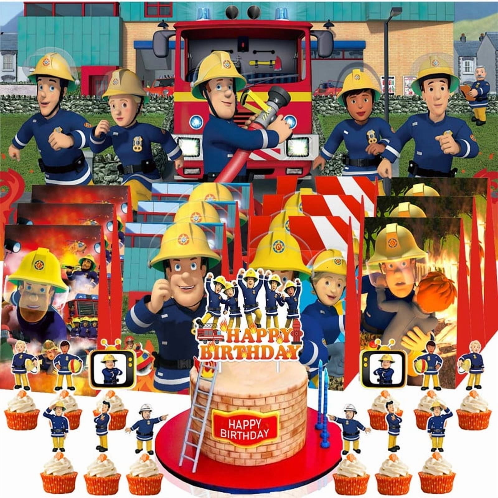 Fireman Sam Treat Bags Candy Decorations Party Favor Supplies Birthday ...