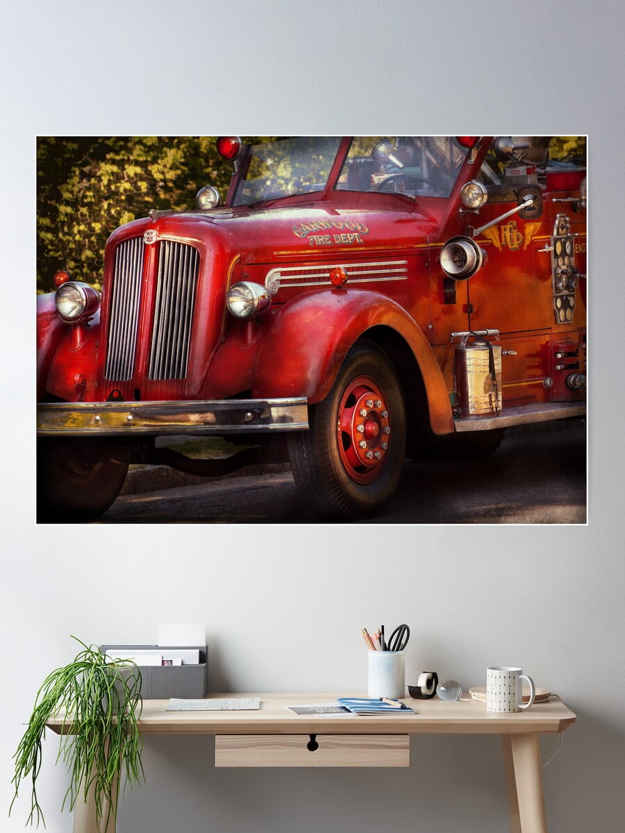 Fireman - The Garwood Fire Dept Poster Wall Art, Modern Wall Decor For ...