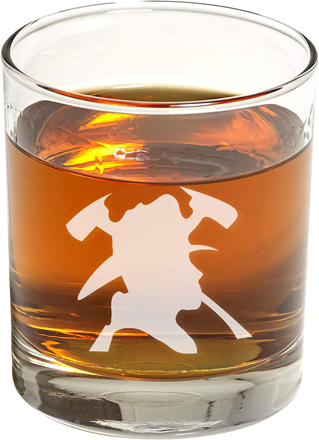Fireman Whiskey Glass (Set of Two) – Fireman Engraved Exquisite Whiskey ...