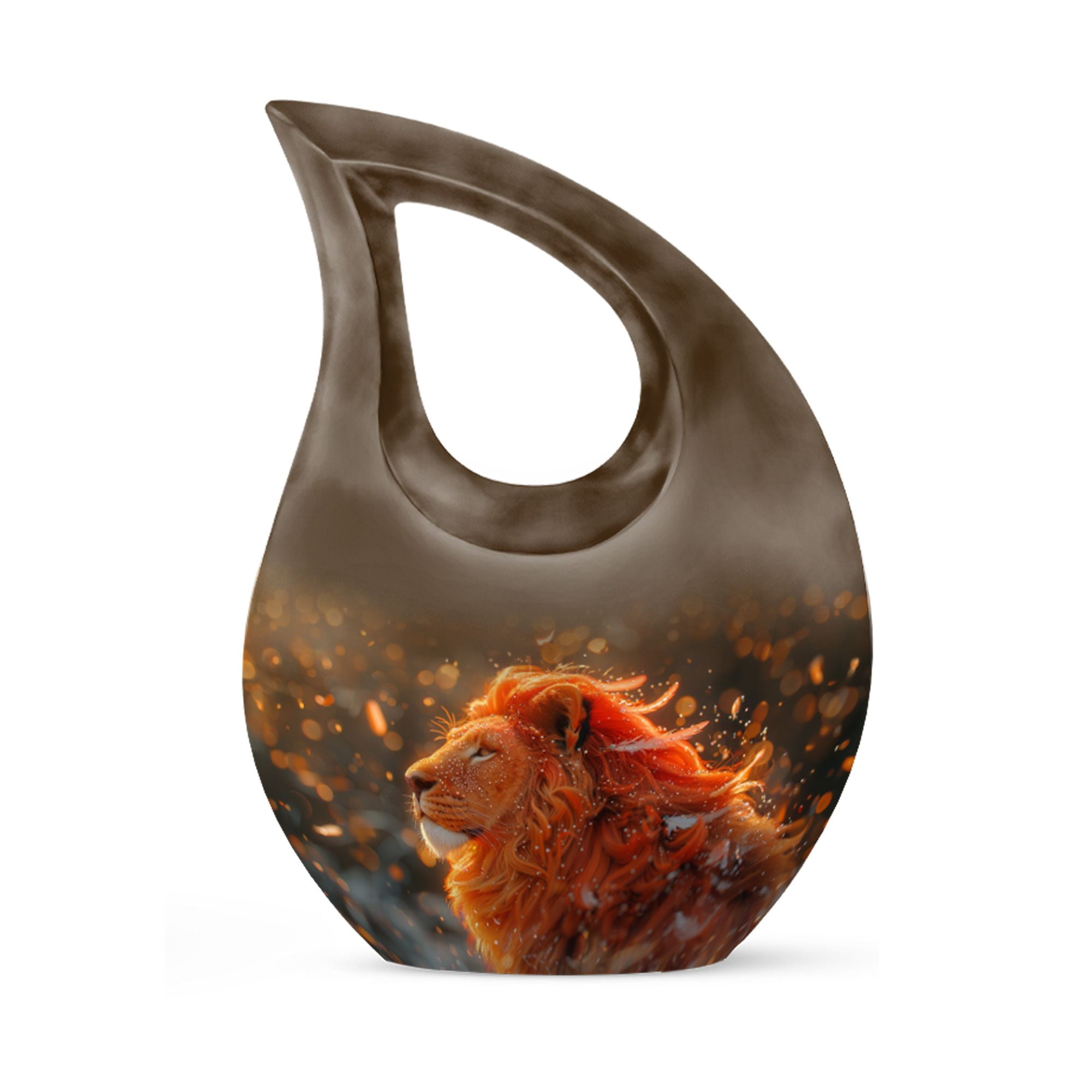 The Firemane Lion Urn - Mini Urns For Human Ashes - Urns For Human ...