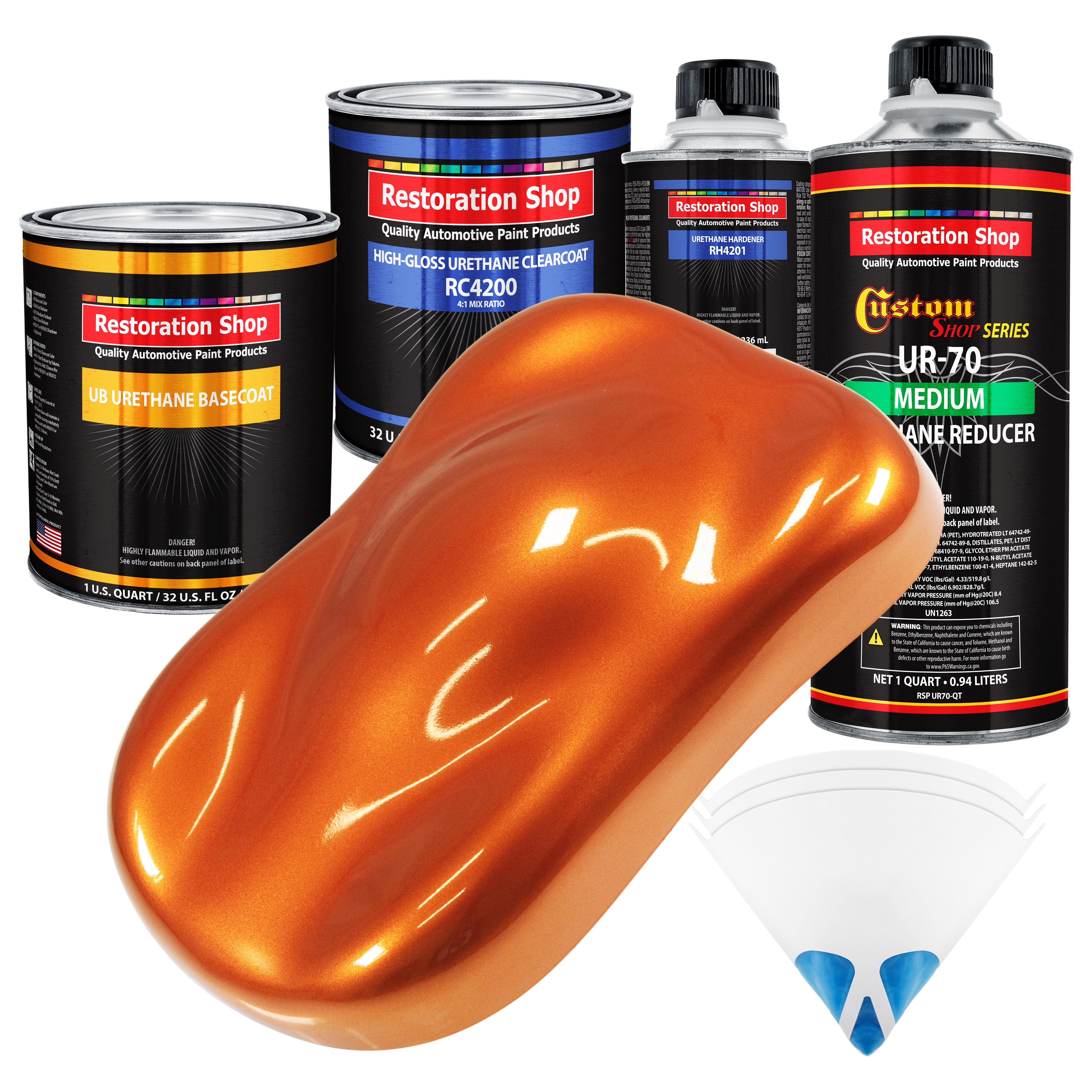 Firemist Orange Quart URETHANE BASECOAT CLEARCOAT Car Auto Body Paint ...