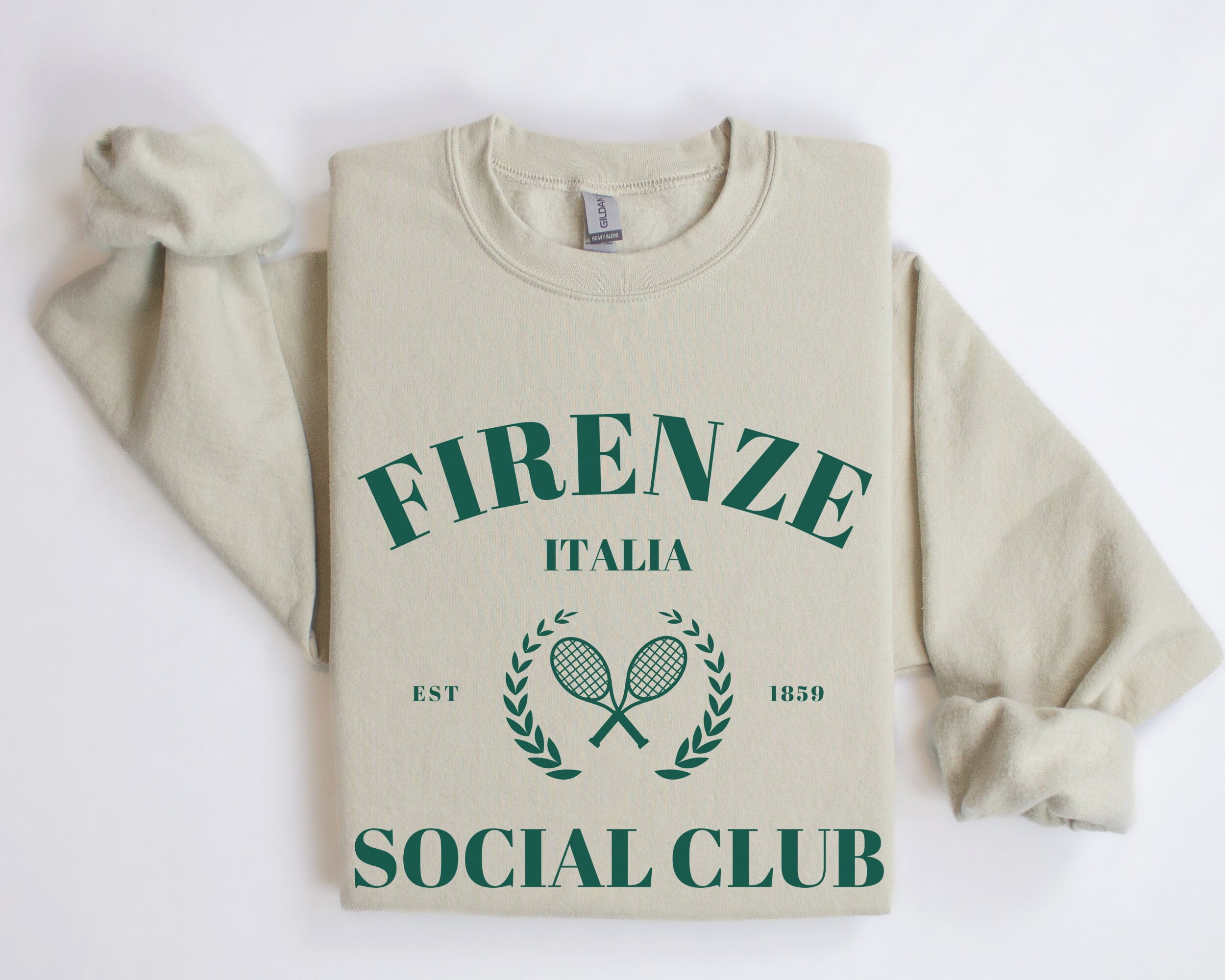 Firenze, Italia Social Club Crewneck T-Shirt Florence Italy Pullover T ...