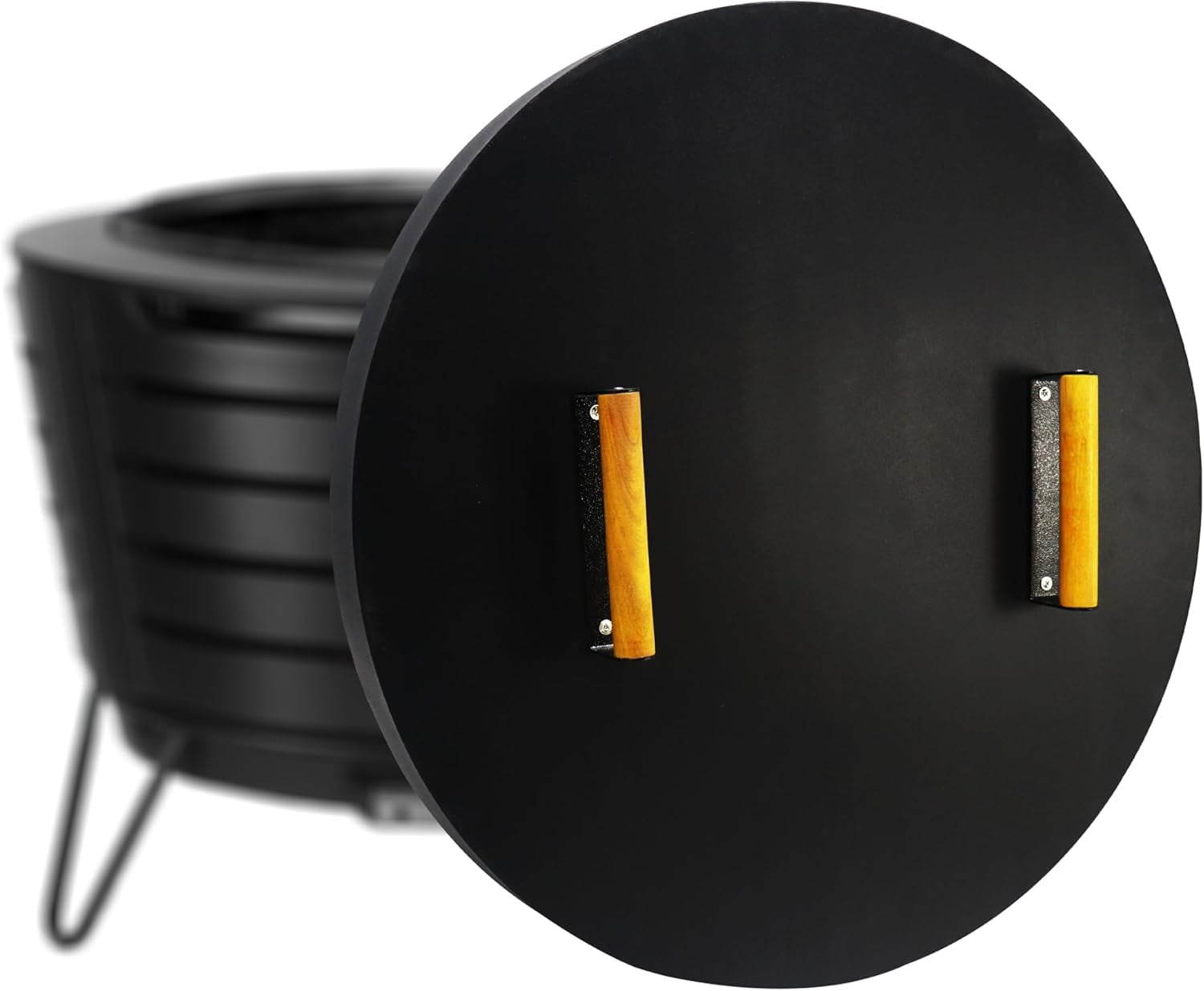 Firepit Lid Round 25.5 inch Compatible for 25" Smokeless Fire Pit - 16 ...