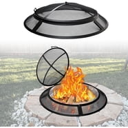 SKYSHALO Spark Guard for Firepits, 36" Wide, Circular Outdoor Fireplace ...