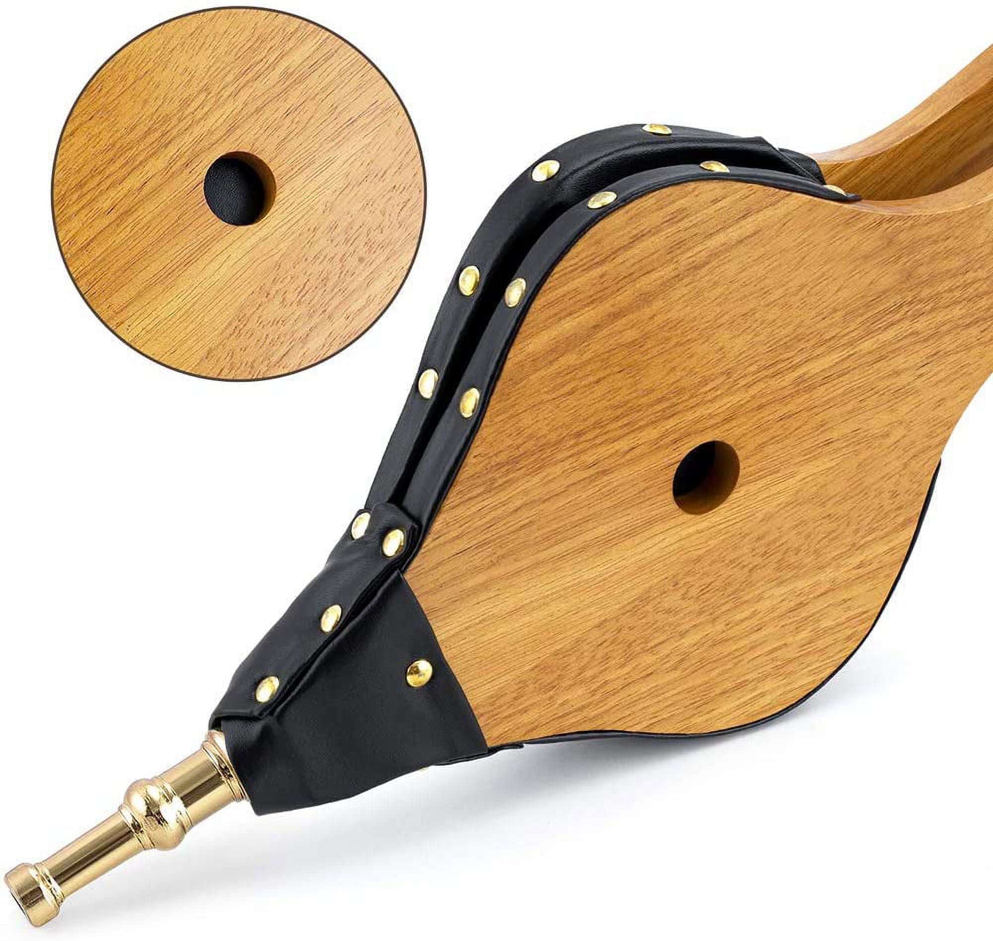 Fireplace Bellows 15.5"x 7" Large Wood Air Blower Bellows for Fire Pit ...