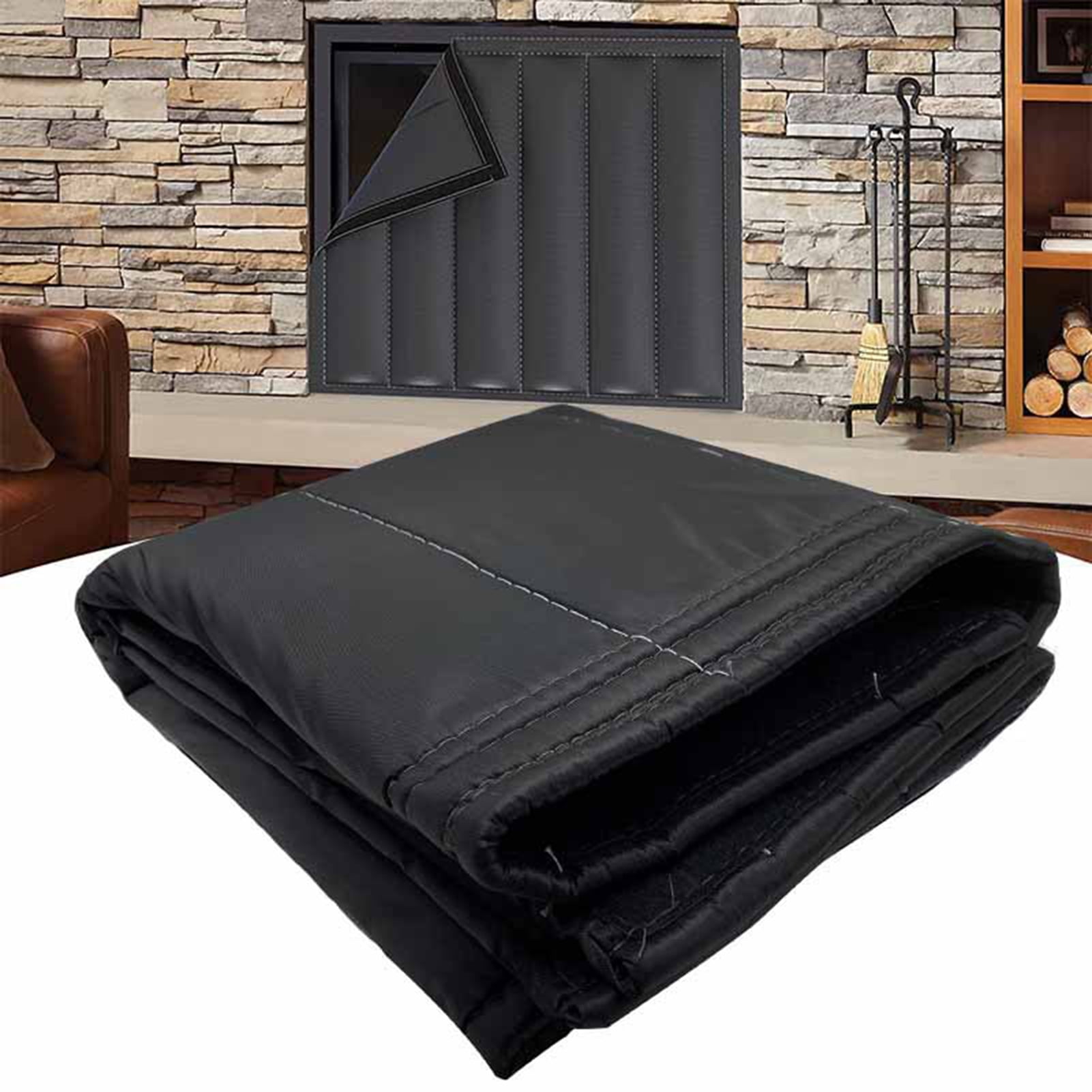 Fireplace Blanket Foldable Insulation Windproof Reusable Space-saving ...