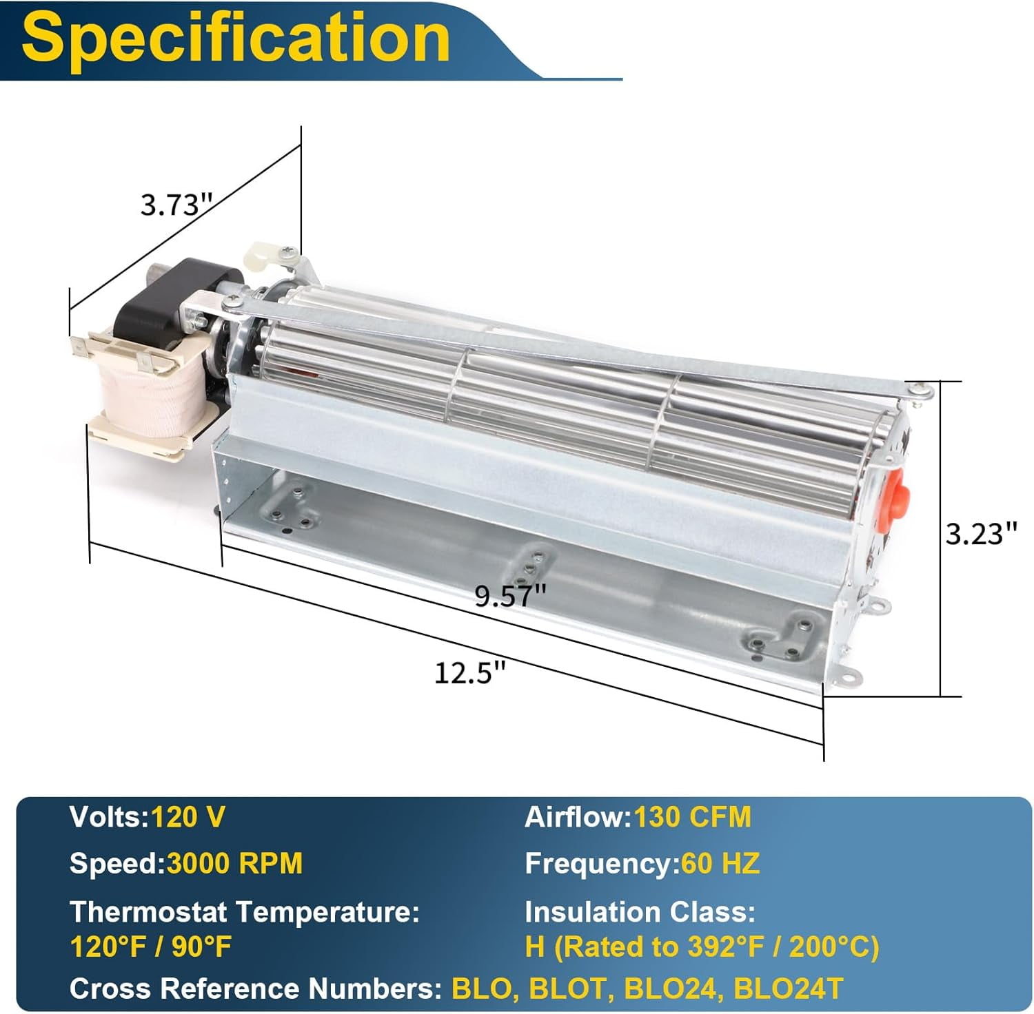 Fireplace Blower Fan Kit BLOT BLOTMC Replacement for Majestic, Martin ...