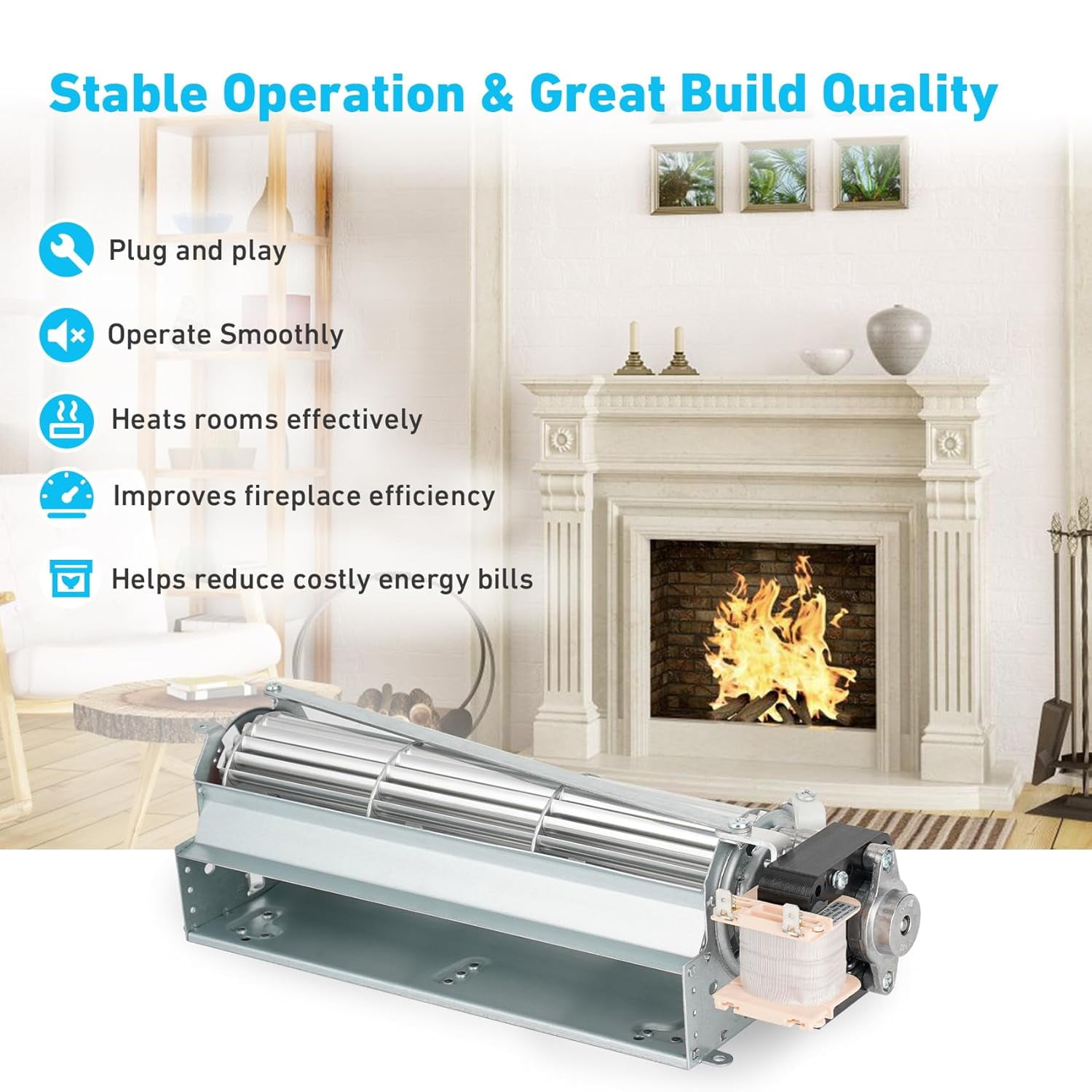 Fireplace Blower Fan Replacement Kit, GFK4B GFK4 FK4 GFK4A Fireplace ...