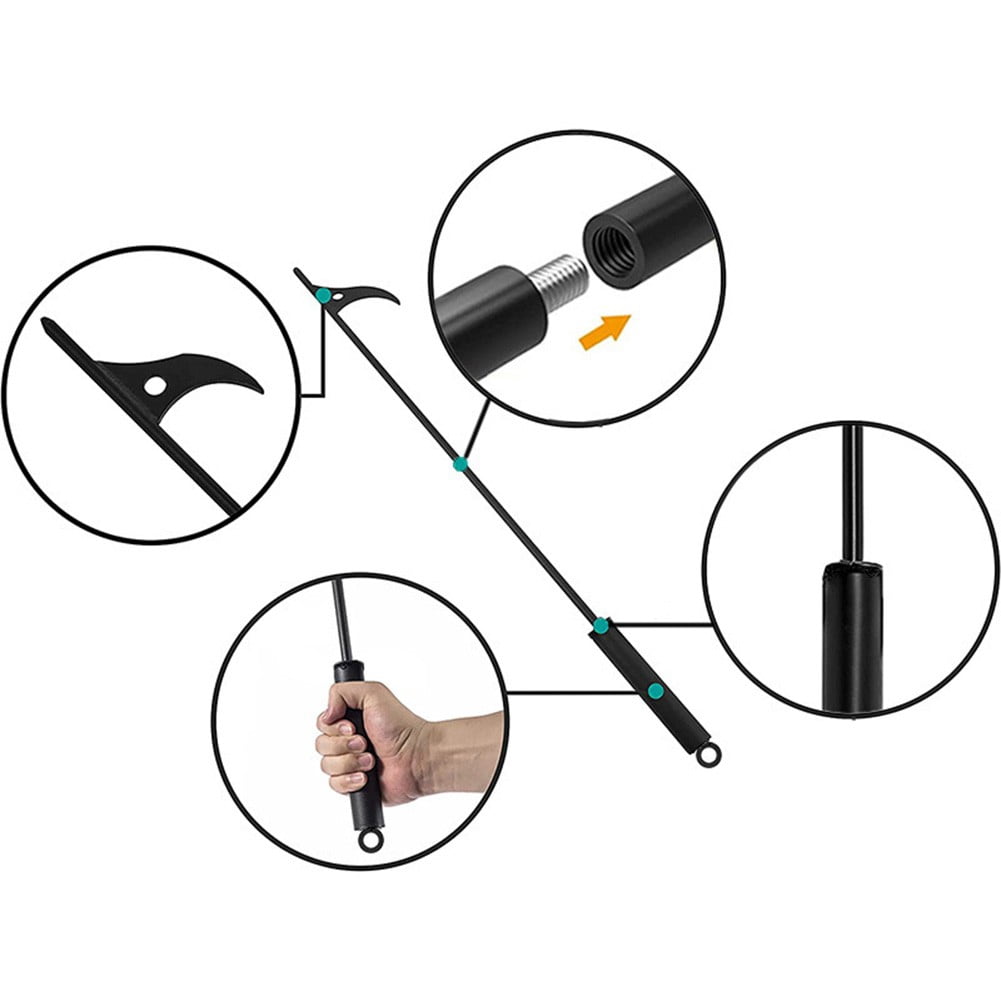Fireplace Bonfire Tongs Wrought Iron Oven Fireplace Fire Hook Fire ...