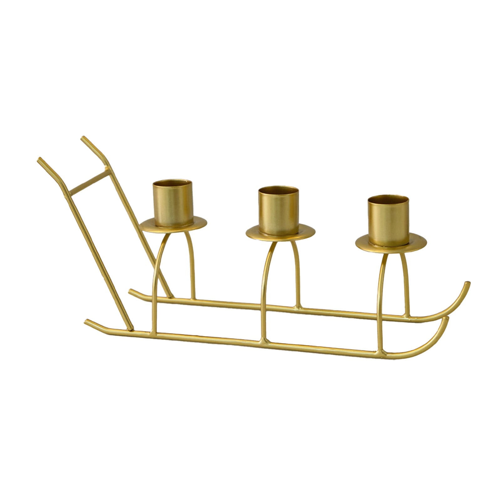 Fireplace Candle Holder, Sled Shape Metal Candle Holders for Inside ...
