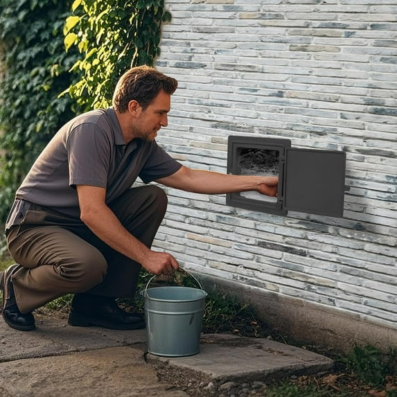 Fireplace Cast Iron Clean Out Door - 8" x 8" Fireplace Ash Dump Door ...