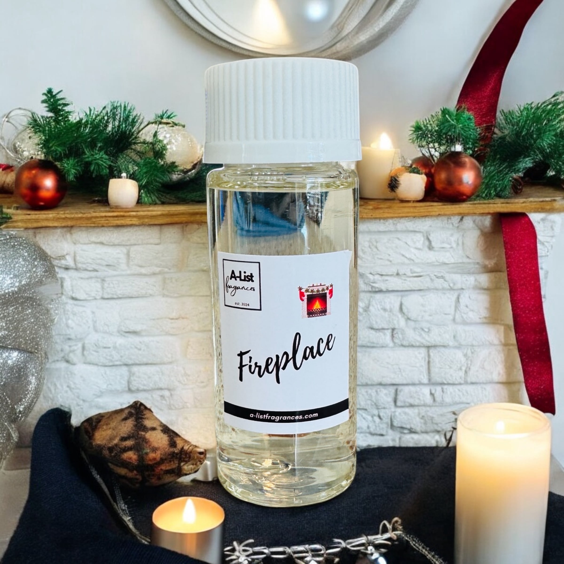 Fireplace Christmas Fragrance Oil - Warm Patchouli, Cedar & Leather ...